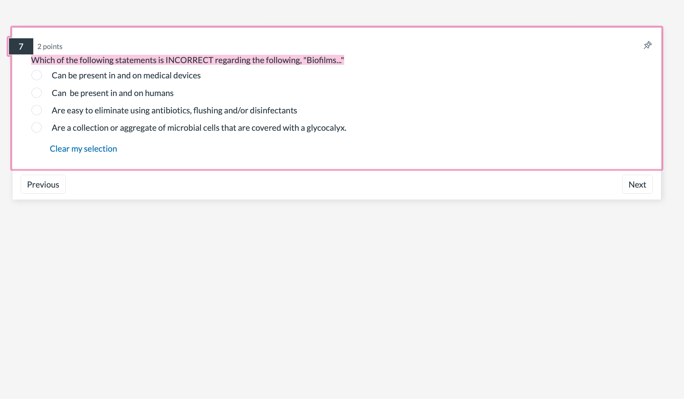 Solved Which of the following statements is INCORRECT | Chegg.com