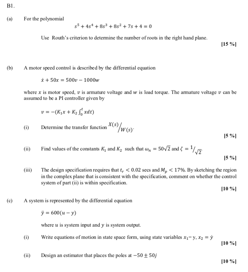 Solved B1. (a) For the polynomial $5 + 48* +853 +852 + 7s + | Chegg.com