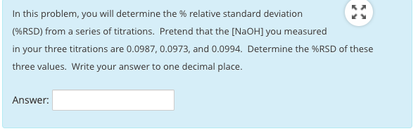Solved In this problem, you will determine the % relative | Chegg.com