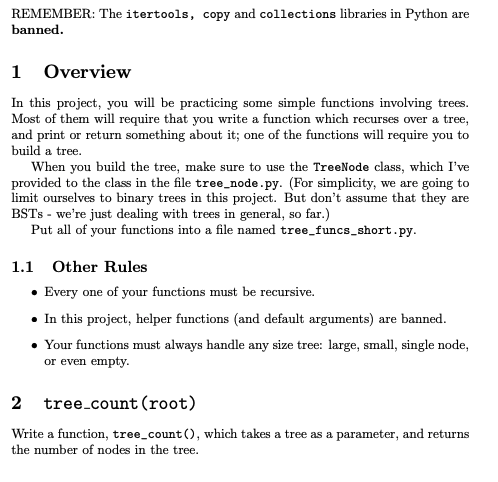 Solved REMEMBER: The itertools, copy and collections | Chegg.com