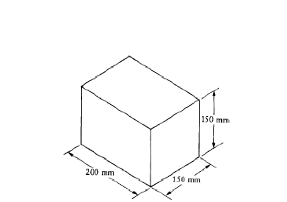 Solved A heating chamber has dimensions of 150 x 150 x 200 | Chegg.com