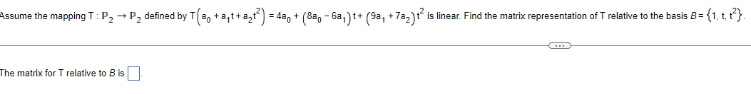 Solved Assume the mapping T:P2→P2 defined by | Chegg.com