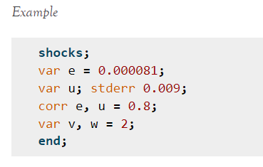 Solved This image is from the Dynare online manual.For | Chegg.com