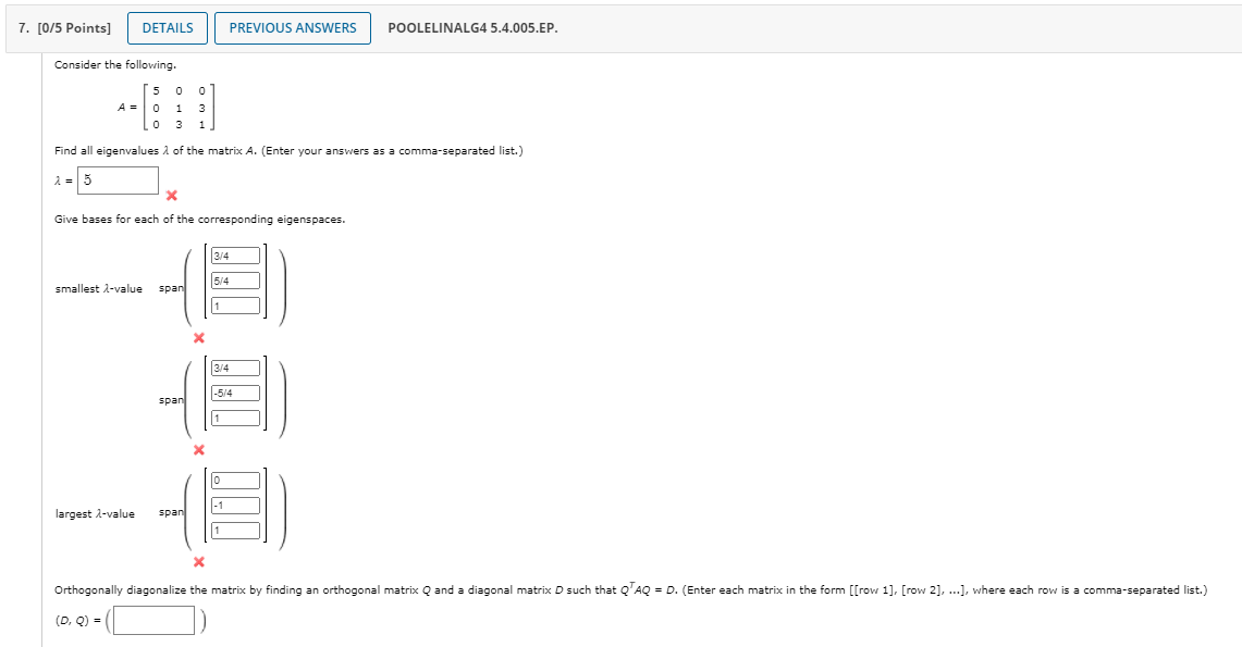 Solved Linear Alg 1 question, so answer it clearly and | Chegg.com