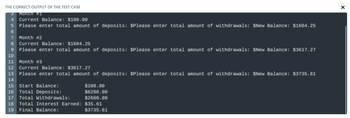 Solved [C++] Q: Savings Account Balance Write a program that | Chegg.com