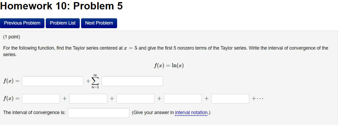Solved Homework 10: Problem 5 Previous Problem Problem List | Chegg.com Solved Homework 10: Problem 5 Previous Problem Problem List | Chegg.com