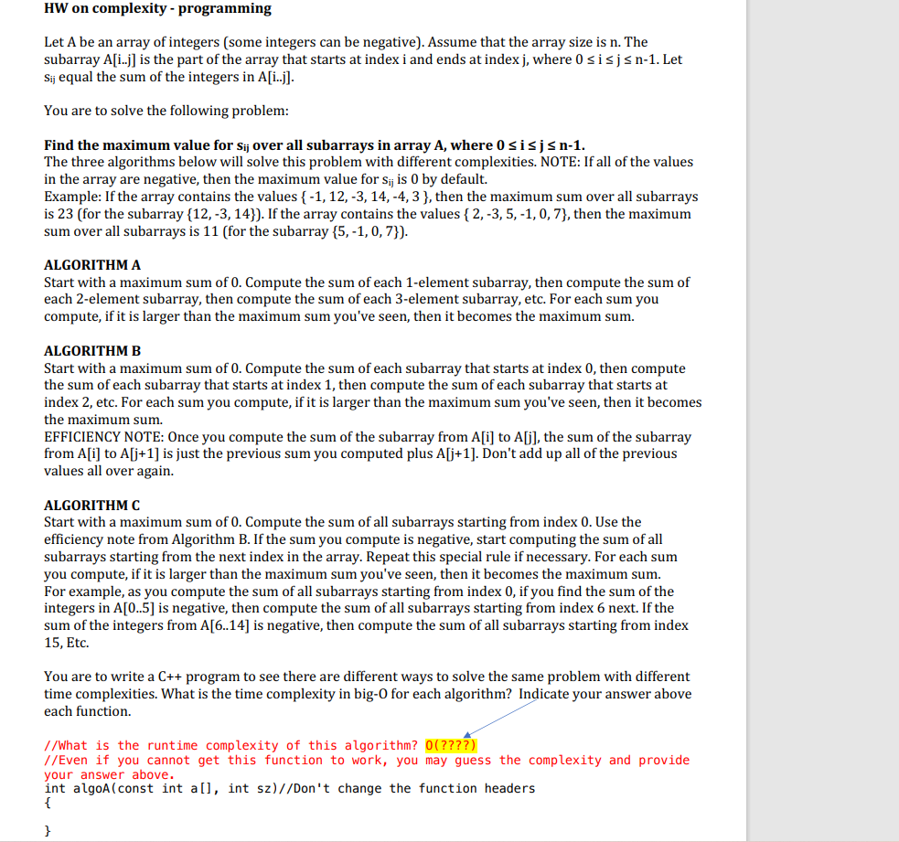 Solved Write your own test client to test your 3 functions | Chegg.com