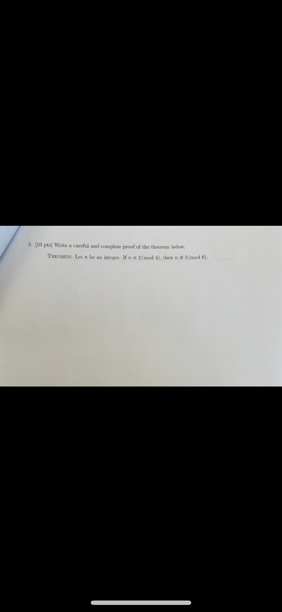 Solved 5 10 Pts Write A Careful And Complete Proof Of The 