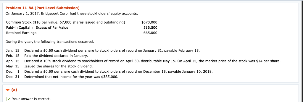 Solved Problem 11-8A (Part Level Submission) On January 1, | Chegg.com