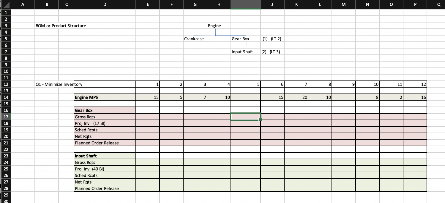 Solved Download the blank xls below, and try to complete the | Chegg.com