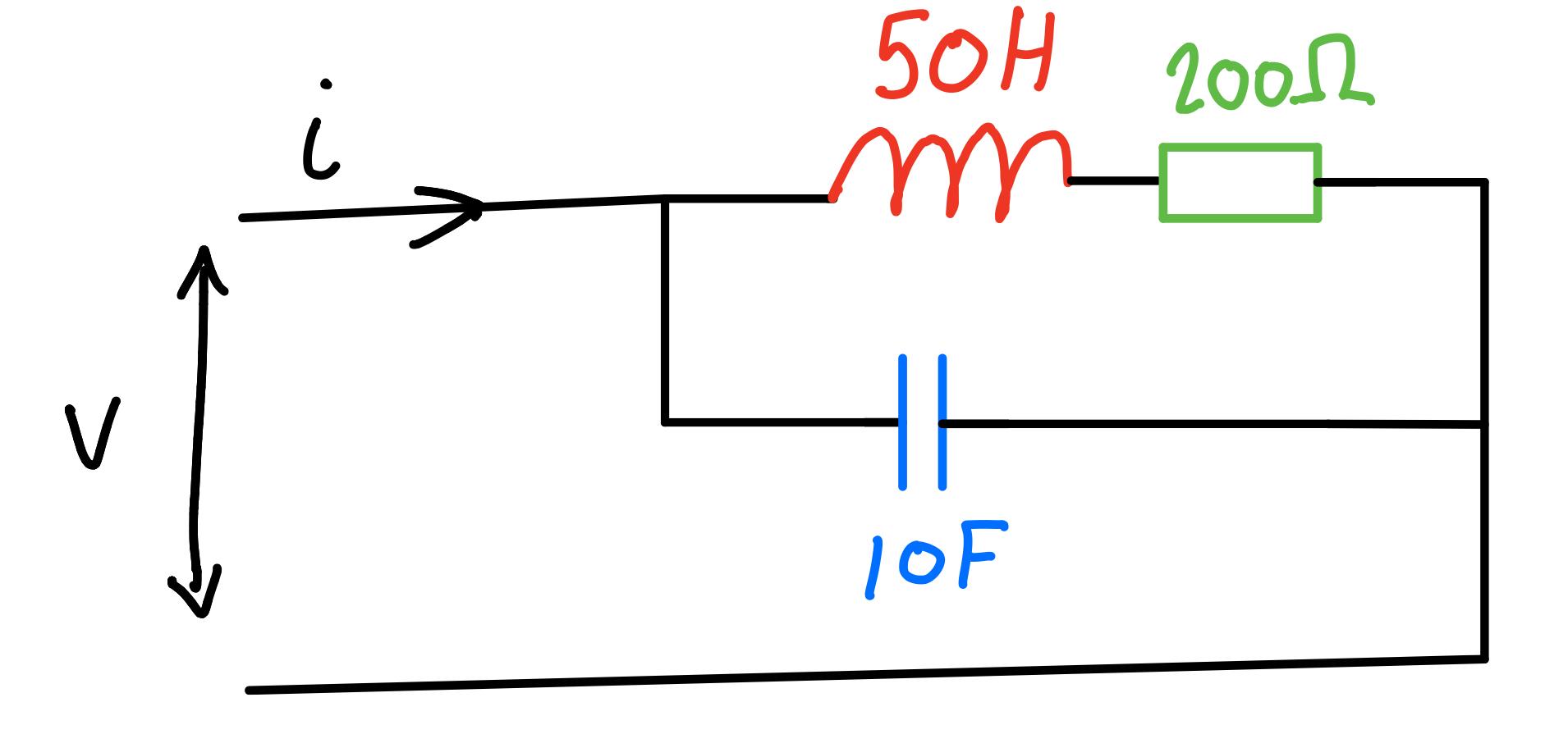 Solved 7) Find the transfer function from input current, i, | Chegg.com