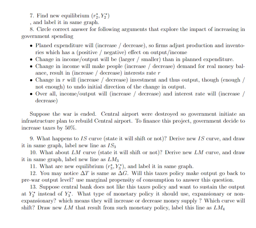 Solved Suppose an economy is characterized by following | Chegg.com