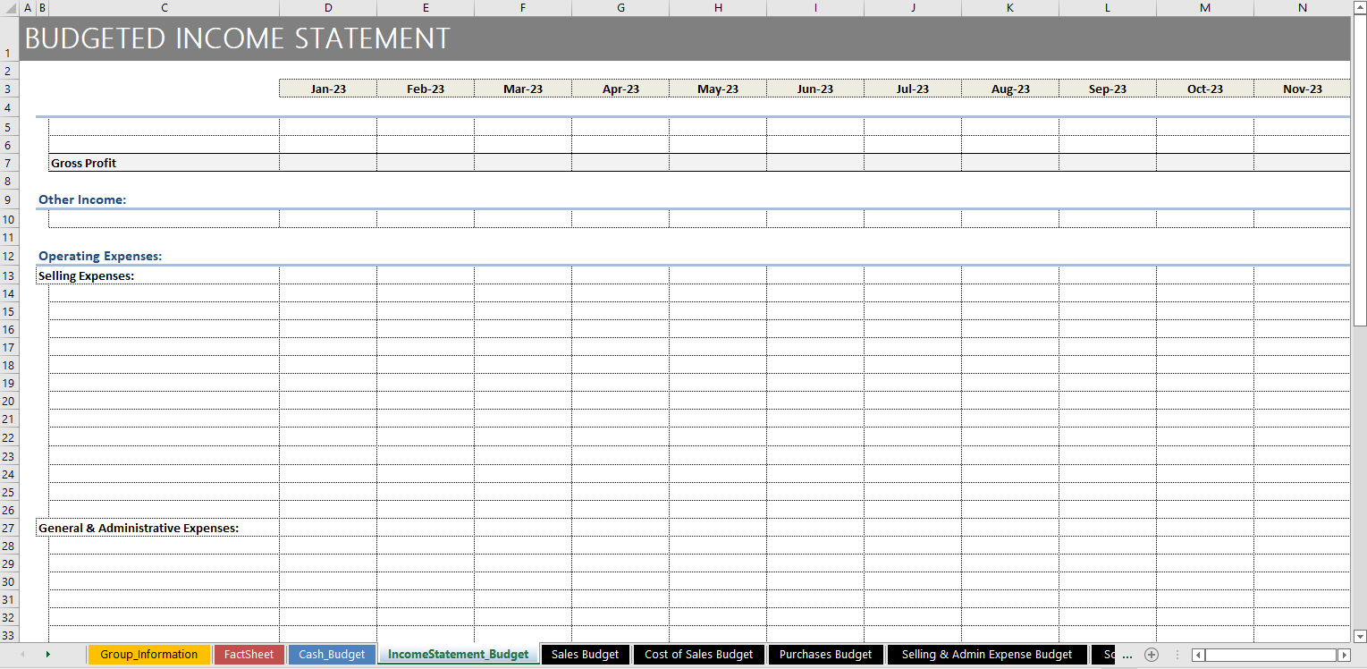 Please make the cash budget and income statement | Chegg.com