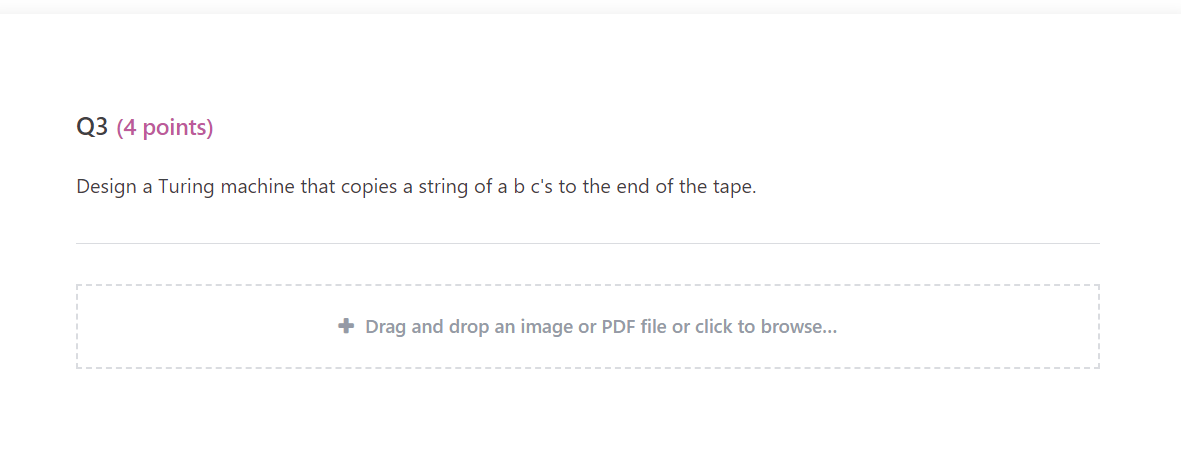 Solved Design A Turing Machine That Copies A String Of A B