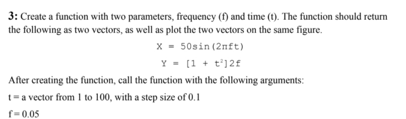 Solved Note:Task of Matlab, 1. It should be noted that the | Chegg.com