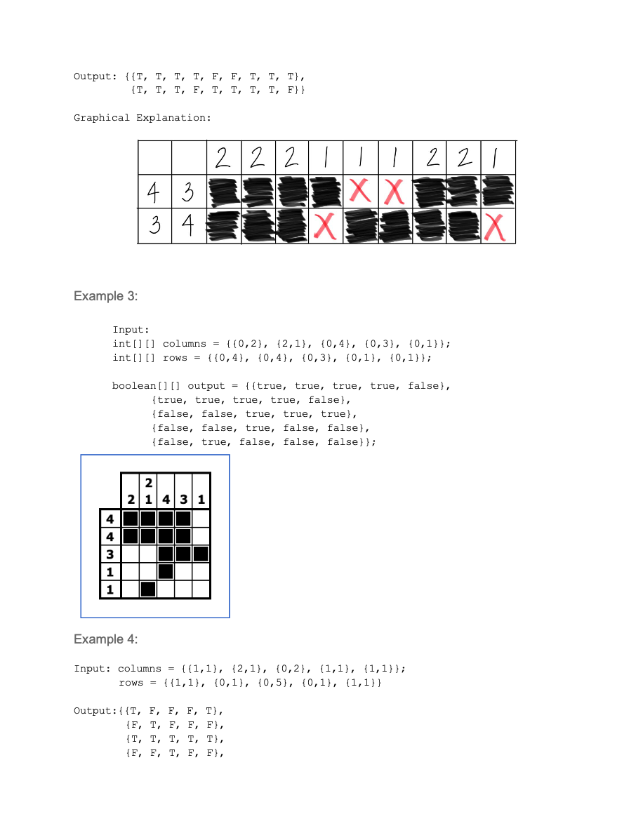 Solved Nonogram The goal of this assignment is to | Chegg.com