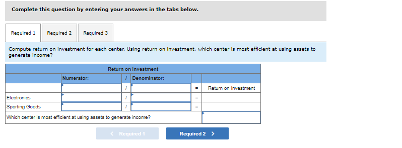 Solved Exercise 9-10 (Algo) Computing return on investment | Chegg.com