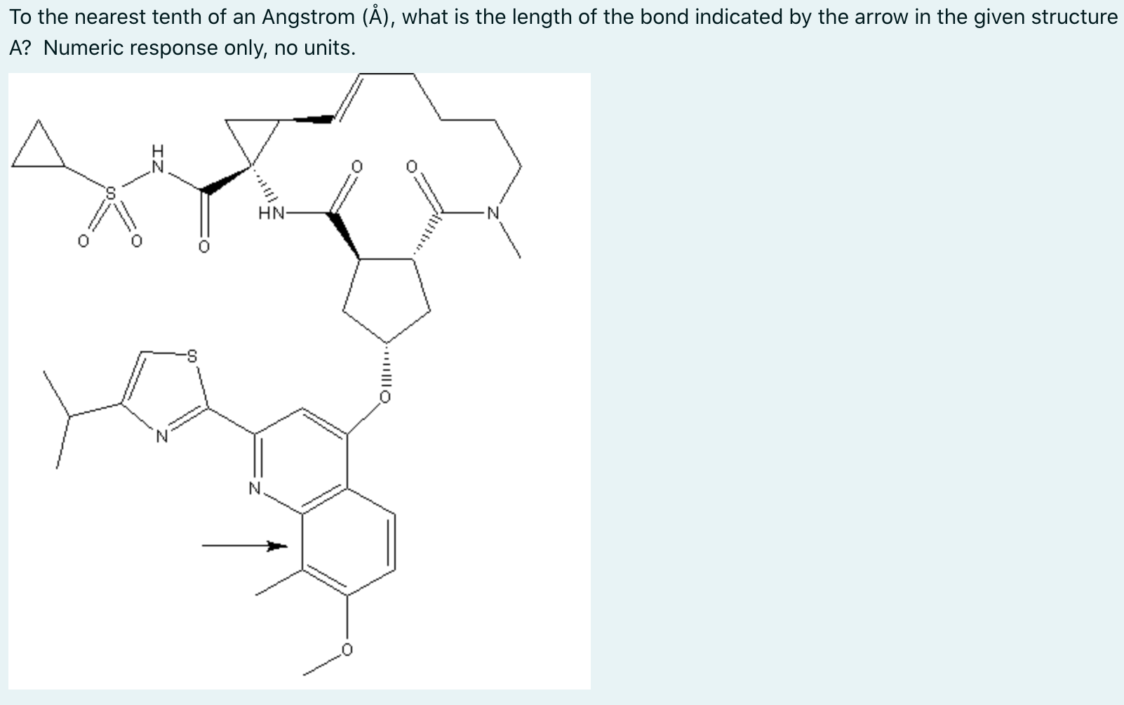 Solved To the nearest tenth of an Angstrom (Å), what is the | Chegg.com