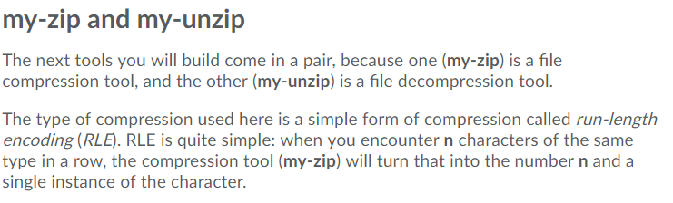Solved my-zip and my-unzip The next tools you will build | Chegg.com