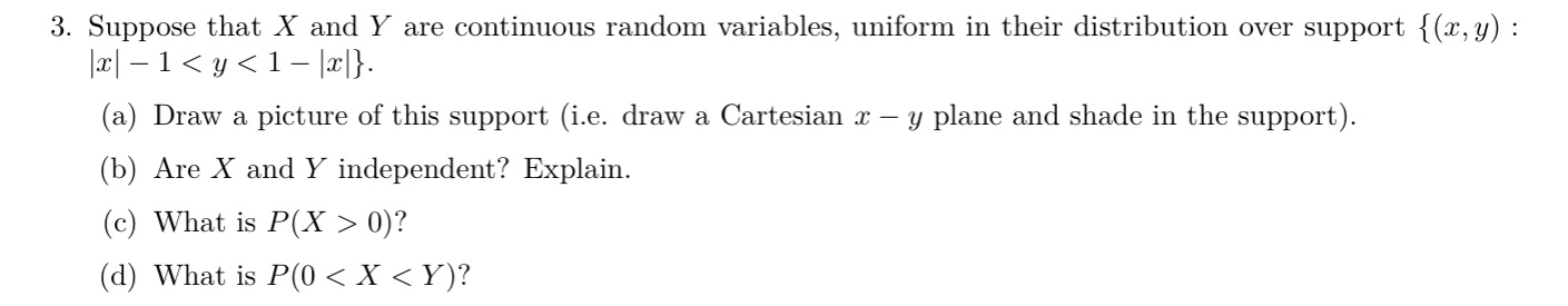 Solved 3. Suppose that X and Y are continuous random | Chegg.com