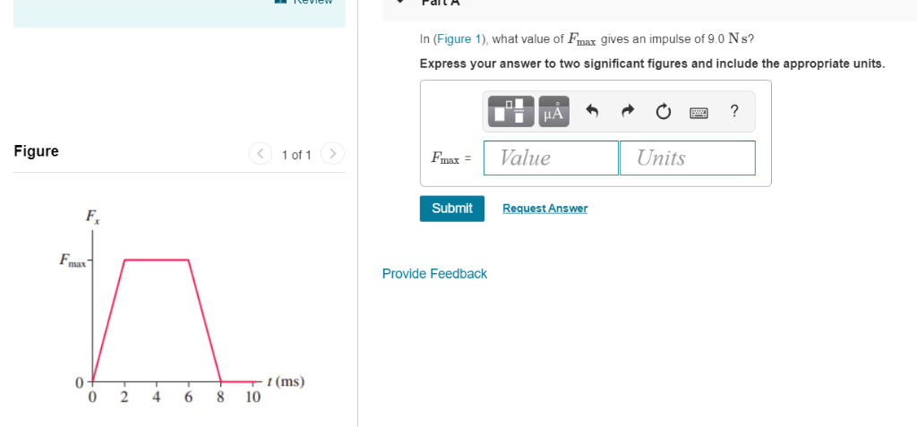 Solved n (Figure 1), what value of Fmax gives an impulse of | Chegg.com