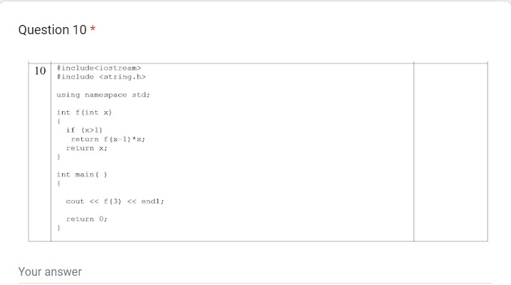 Solved Question 9* Your answerQuestion 5 * Your | Chegg.com