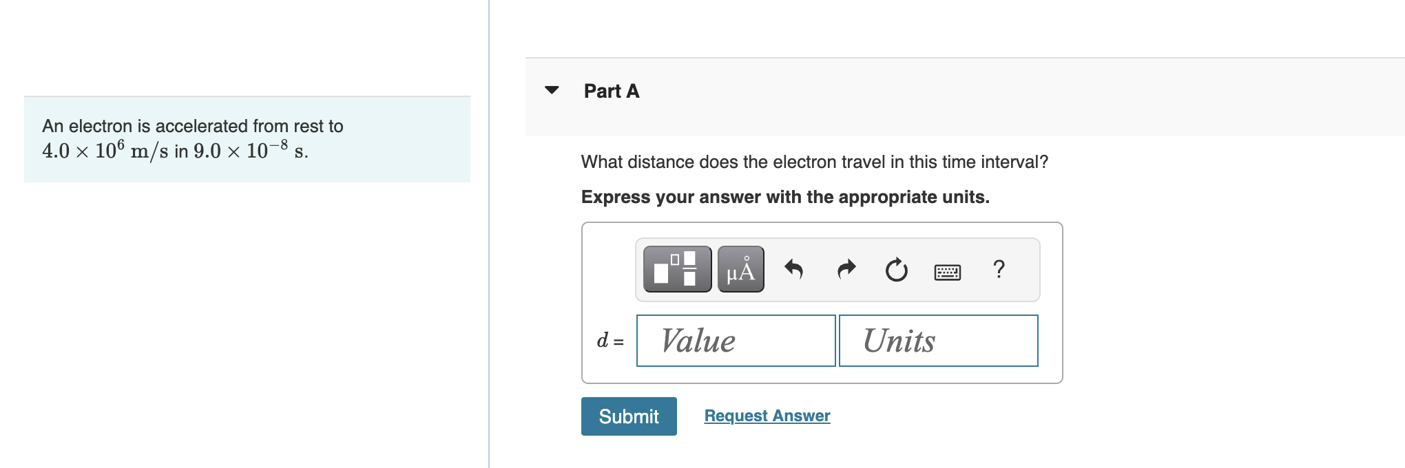 Solved An Electron Is Accelerated From Rest To 4 0×106 M S