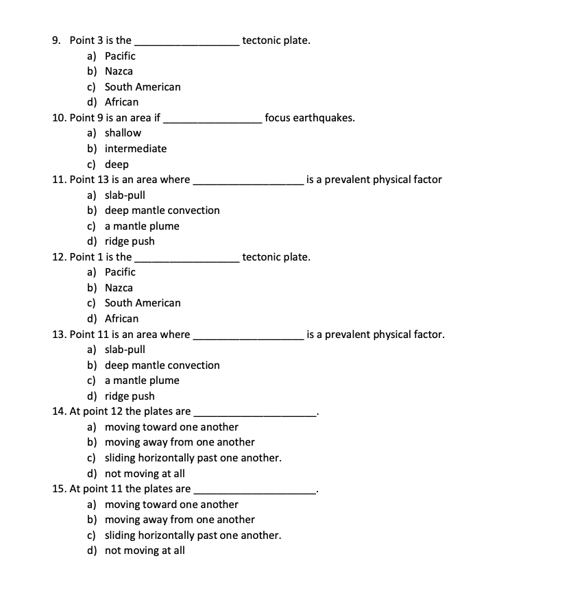 Solved This is a cross-section of the A-A' transect in map | Chegg.com