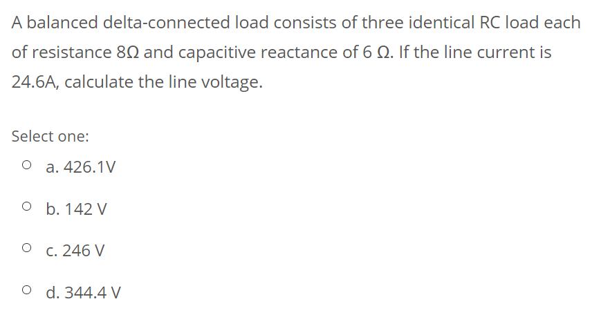 Solved A balanced delta-connected load consists of three | Chegg.com