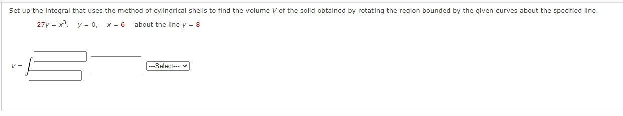 Solved Set up the integral that uses the method of | Chegg.com