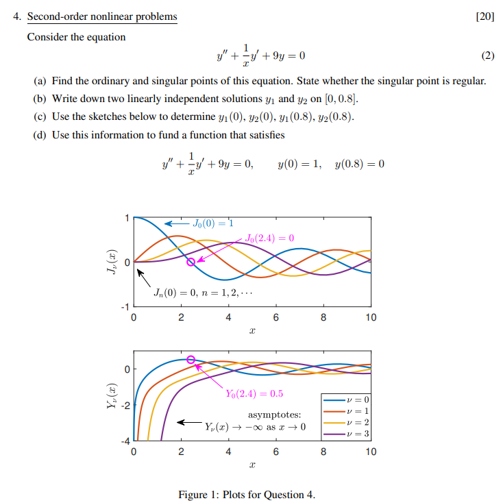 4. Second-order nonlinear problems [20] Consider the | Chegg.com