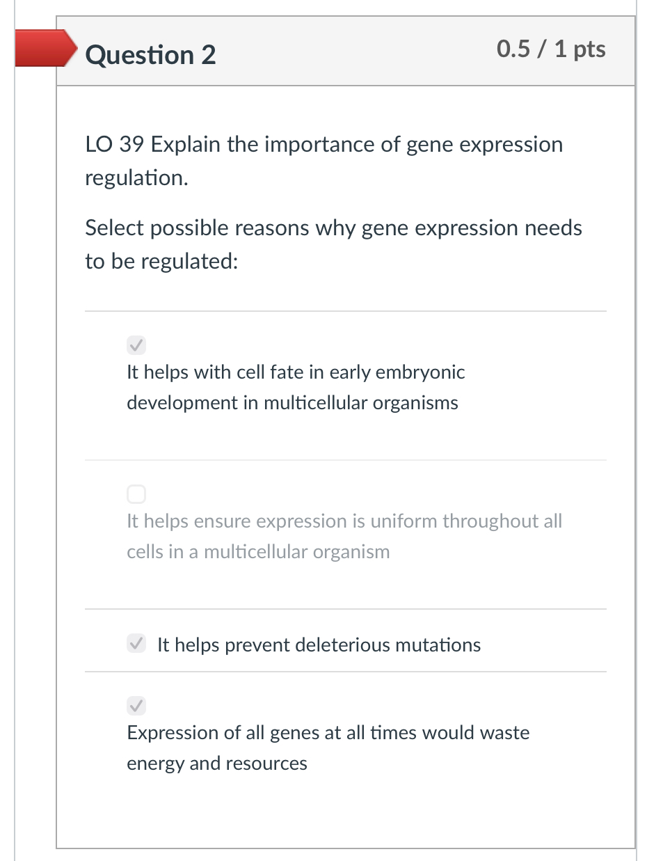 Solved Question 2LO 39 ﻿Explain the importance of gene | Chegg.com