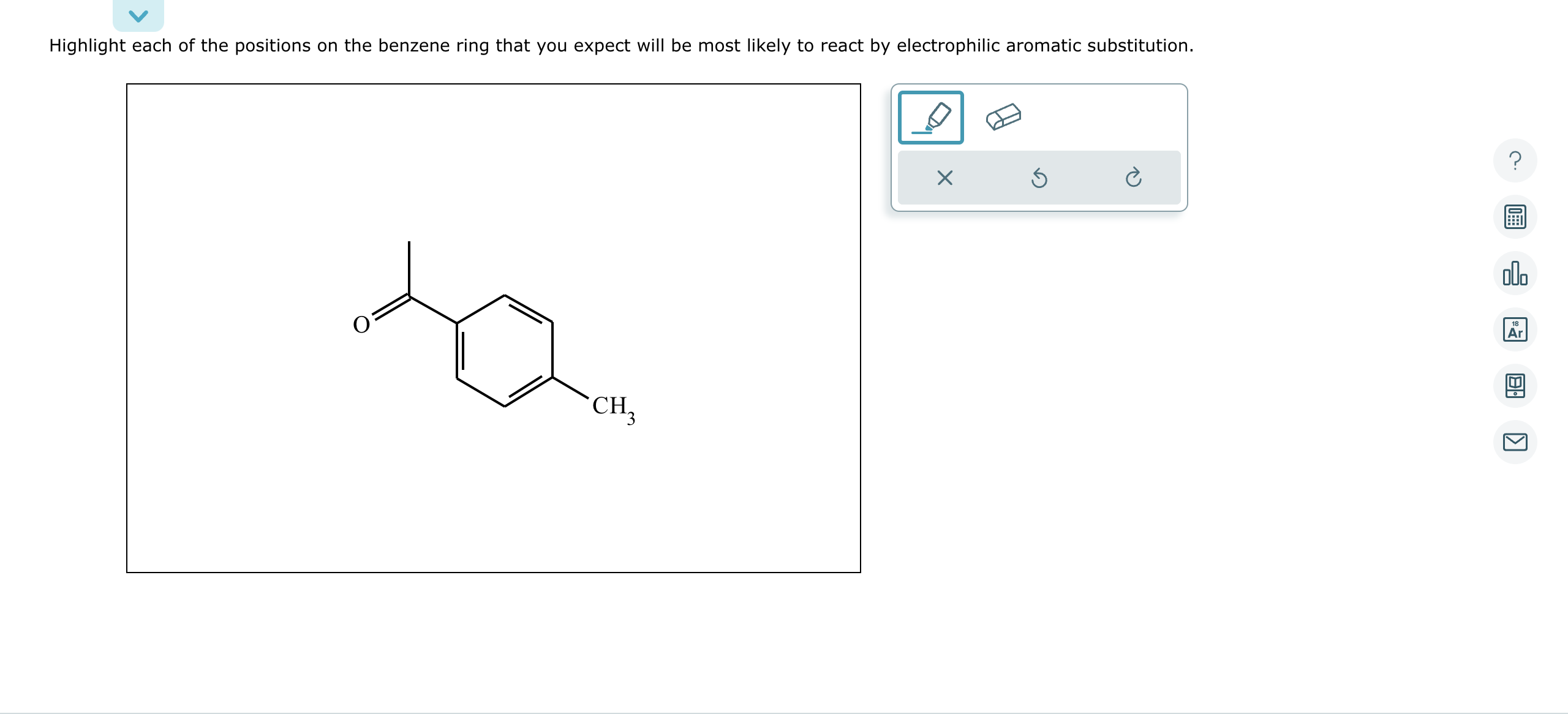 Solved Highlight each of the positions on the benzene ring | Chegg.com