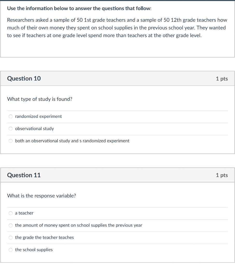 Solved Use the information below to answer the questions | Chegg.com