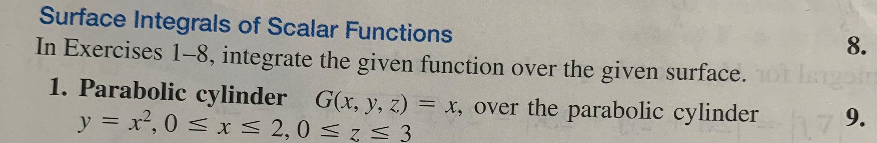 Solved Surface Integrals of Scalar Functions In Exercises | Chegg.com