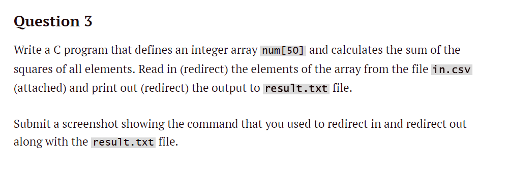 Solved in.csv - Notepad File Edit Format View Help 11 2 3 | Chegg.com