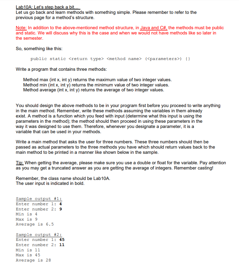 Solved Lab10A: Let's step back a bit... Let us go back and | Chegg.com