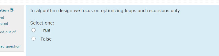 Solved In algorithm design we focus on optimizing loops and | Chegg.com