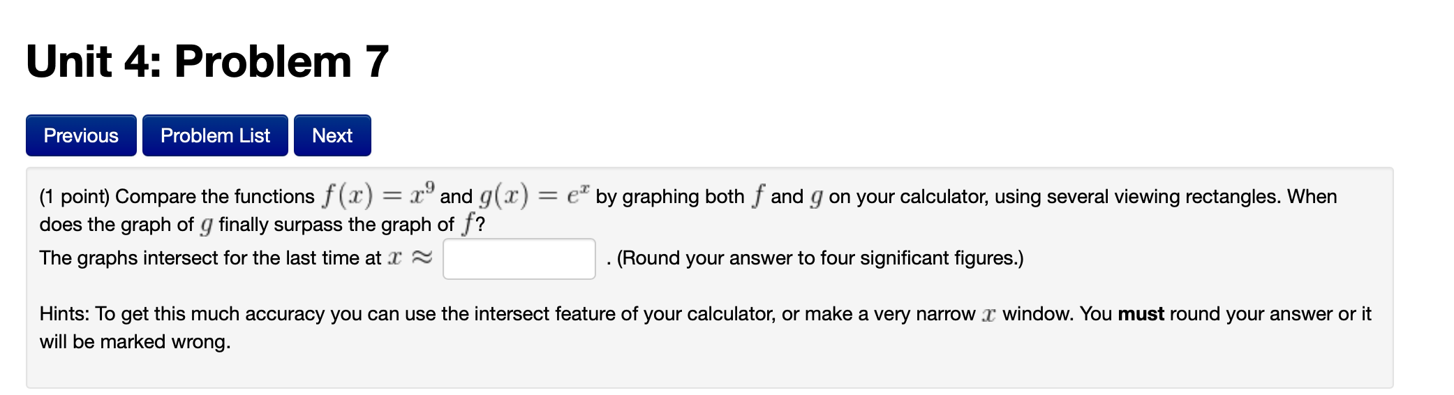 Solved Compare the functions and by graphing both and | Chegg.com