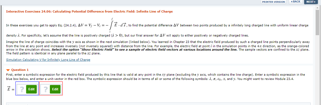 Solved PRINTER VERSION BACK NEXT Interactive Exercises | Chegg.com