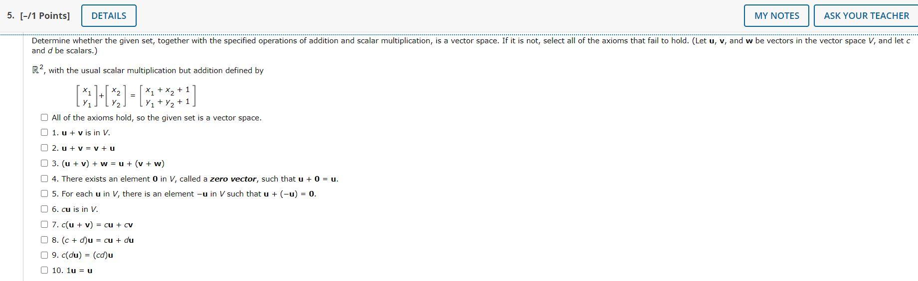 Solved Determine whether the given set, together with the | Chegg.com