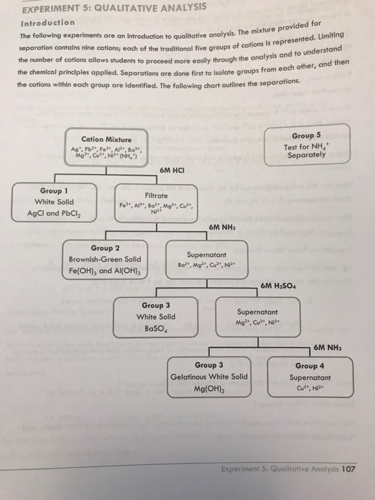 Qualitative Analysis Of Anions Flow Chart Common Cations And Anions