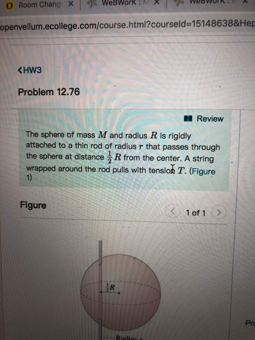 Solved Review A string is wrapped around a uniform solid | Chegg.com