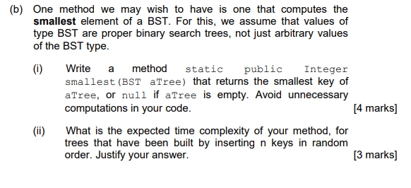 Solved 3. This question is about binary search trees (BSTs). | Chegg.com
