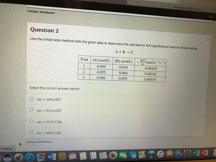 Solved ate Laws-QIZ 01- Knewton Content attribution 5/6 | Chegg.com
