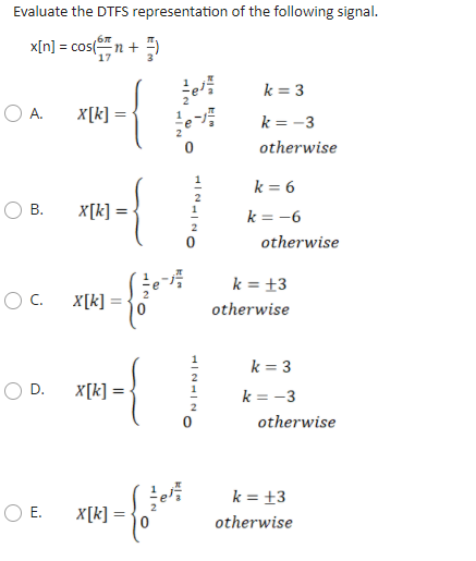 Solved Evaluate the DTFS representation of the following | Chegg.com