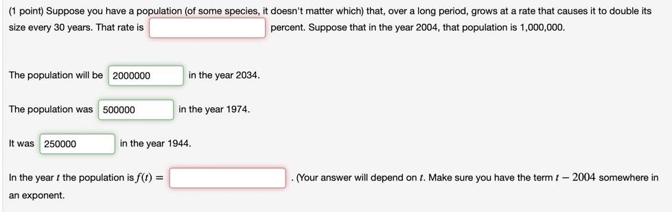 Solved (1 point) Suppose you have a population (of some | Chegg.com