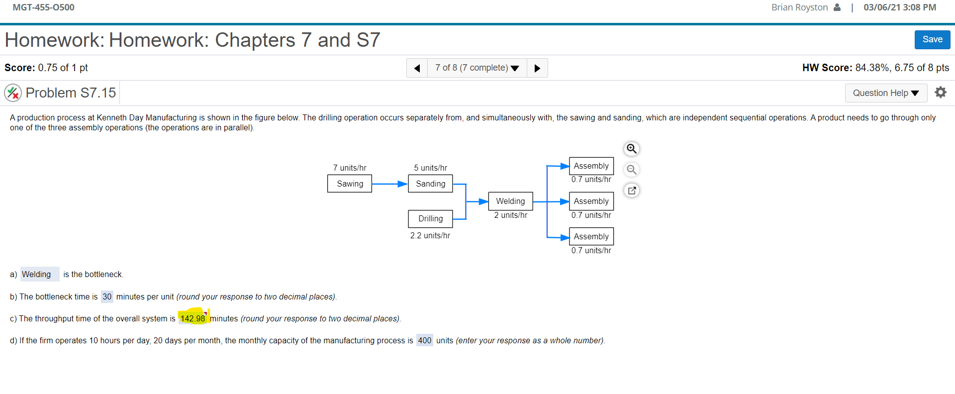 Solved How did they get the answer to the letter C. I tried | Chegg.com