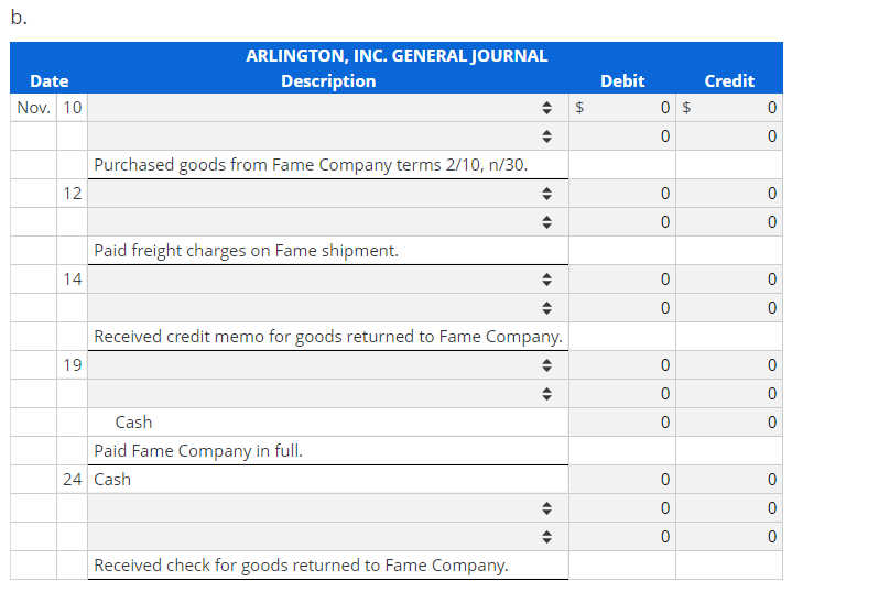 Solved Journal Entries for Merchandise Transactions on | Chegg.com