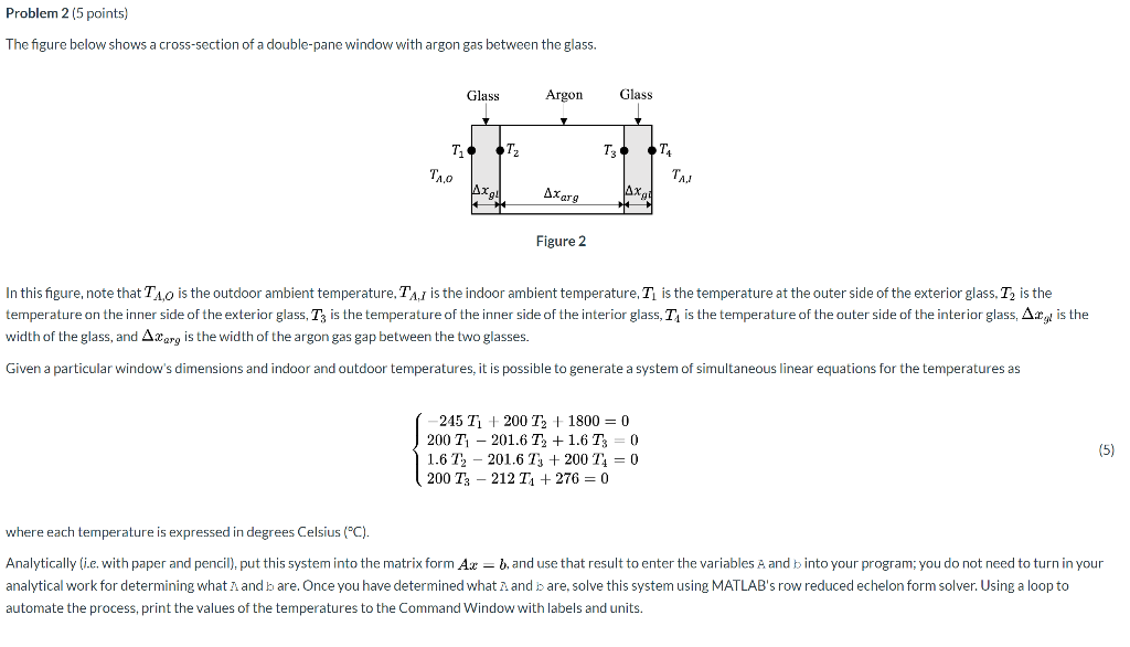 Solved In Matlab Create A Single Script M File To Solve